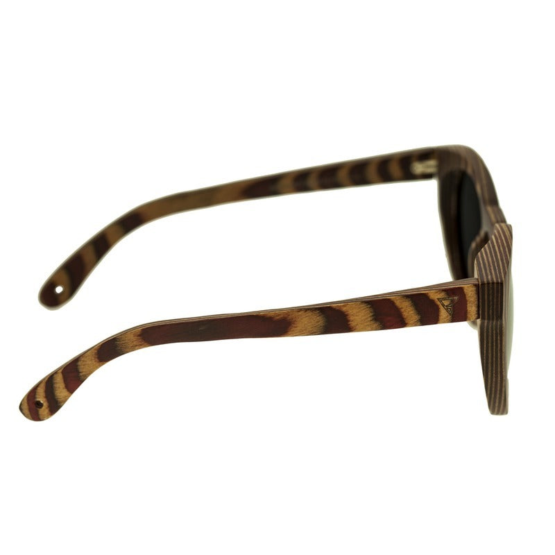 Spectrum Dorian Unisex Sunglasses Cherry Zebra Frame Black Lens ...